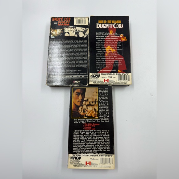 Media | Bruce Lee Vhs Video Cassette X 3 | Poshmark